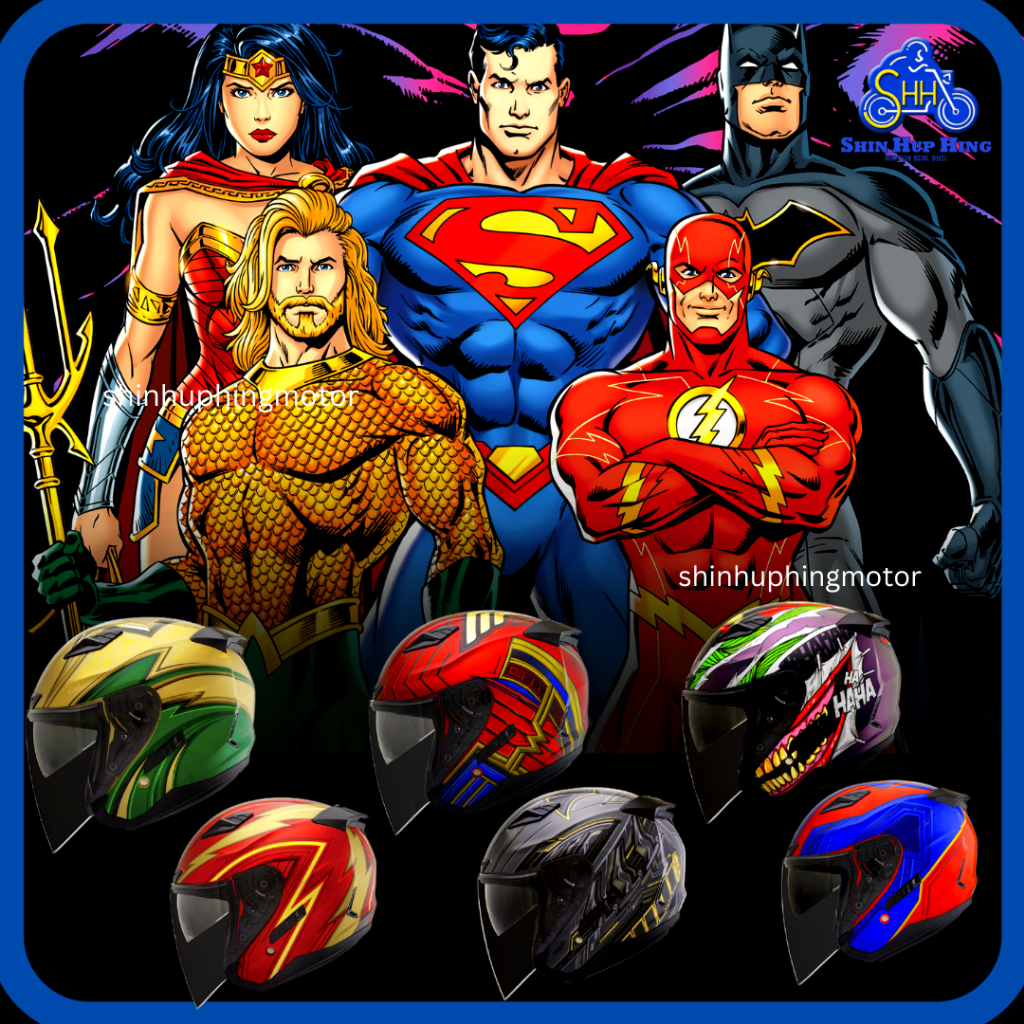 [NEW ARRIVAL] HELMET DC SUPERHERO GRACSHAW G535 LIMITED EDITION OPEN ...