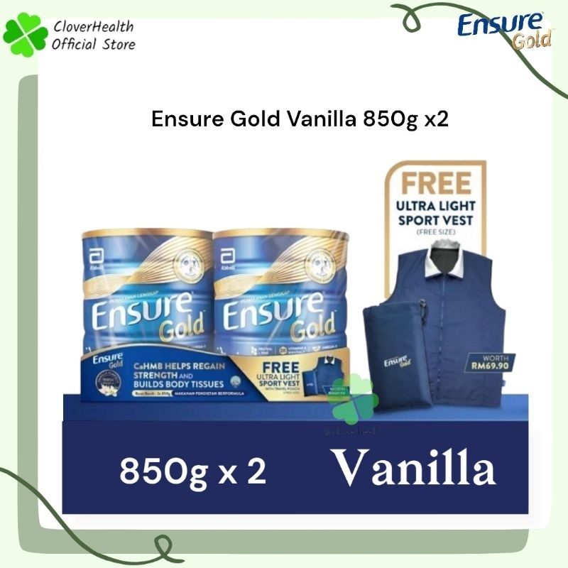 Ensure Gold Vanilla 850g x 2 [Exp: 5/2025] | Shopee Malaysia