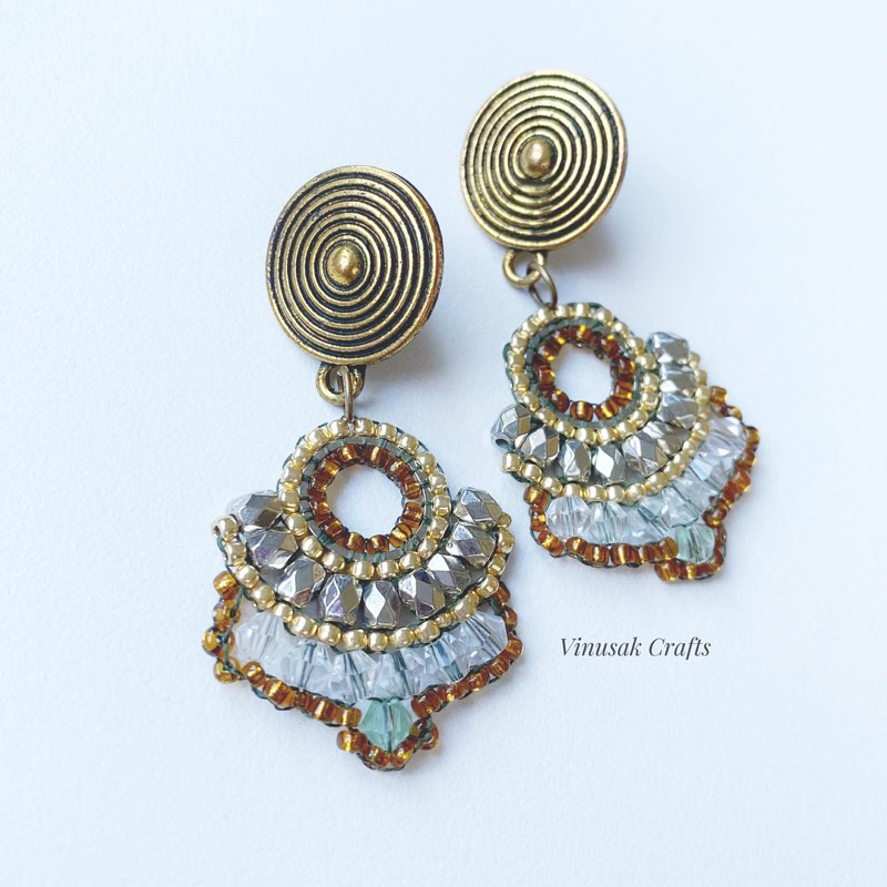 Vinusak Crafts | Handmade Beaded Earrings | Borneo Crafts | Sabah ...