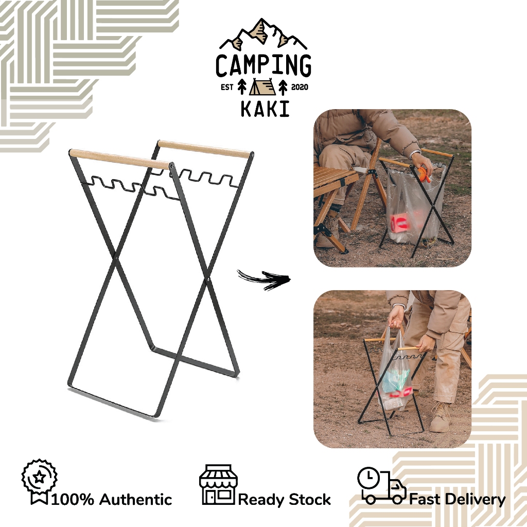 Camping Garbage Rack Rubbish Rack Garbage Bin Trash Bag Holder | Shopee ...