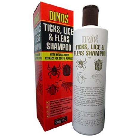 Dinos Ticks , Lice & Fleas Shampoo - Dog Shampoo (500ML) | Shopee Malaysia