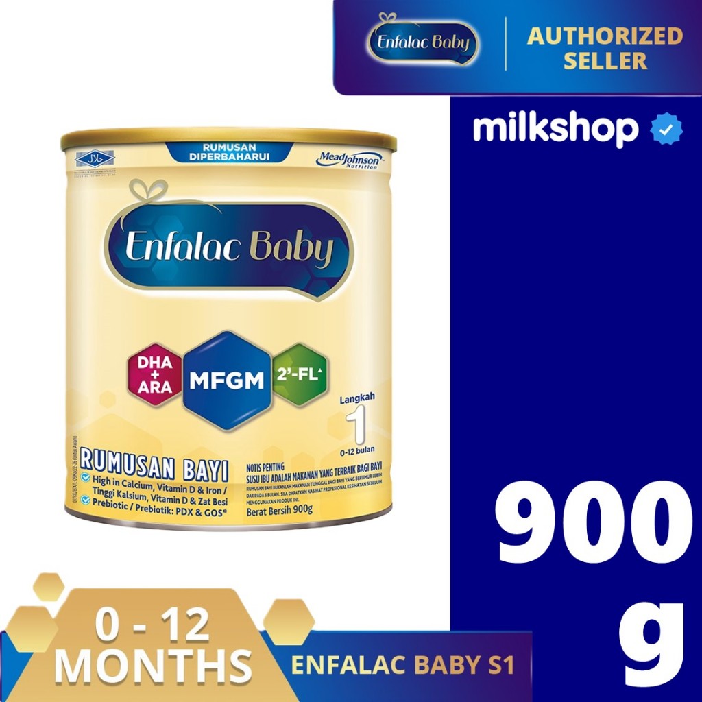 Enfalac Baby Step1 900g (Previously name Enfalac A+) Langkah 1 Enfa Enfamil infant formula Stage ...