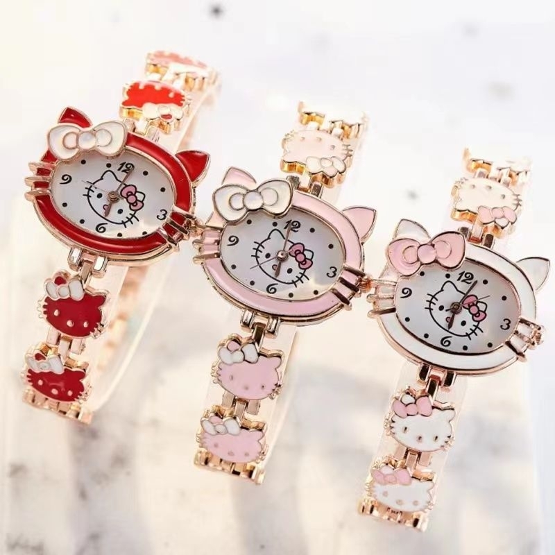 全新上架Newly launched hello kitty watch for cute girl吉蒂猫可爱女性手表 | Shopee ...