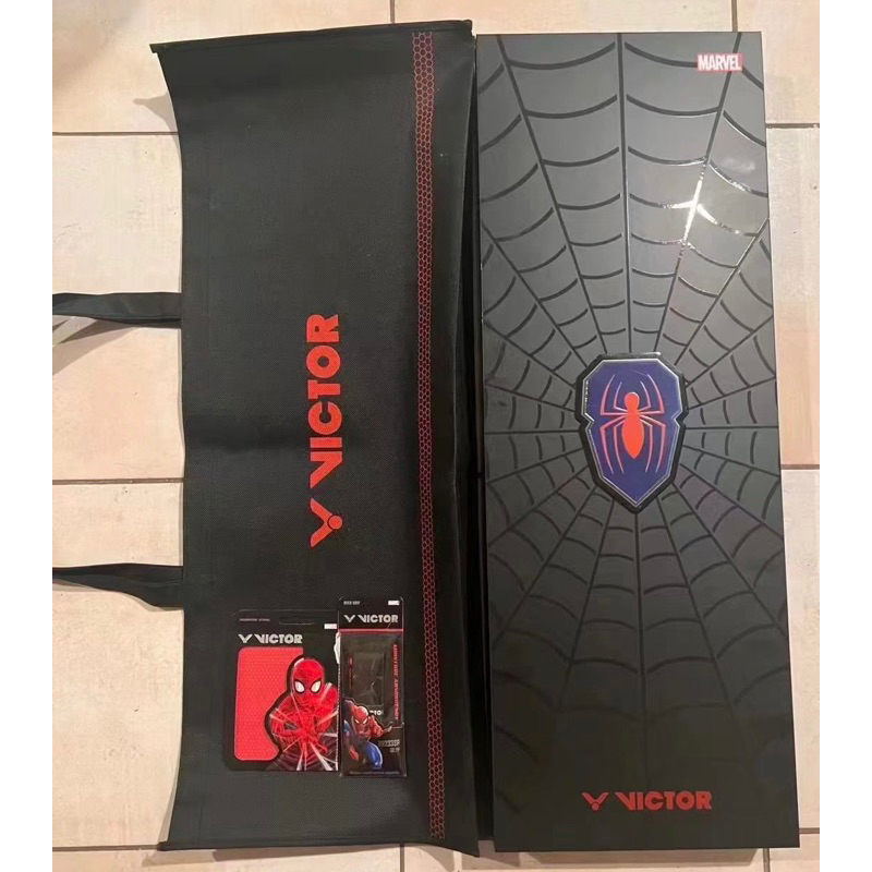 Victor x SPIDER-MAN Racket Gift Set Collection Badminton Racquet ...