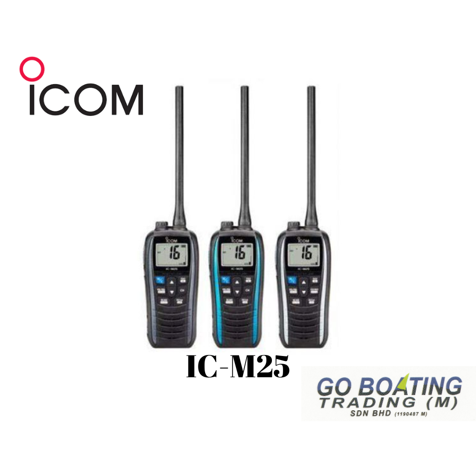 ICOM IC-M25 VHF MARINE TRANSCEIVER | Shopee Malaysia