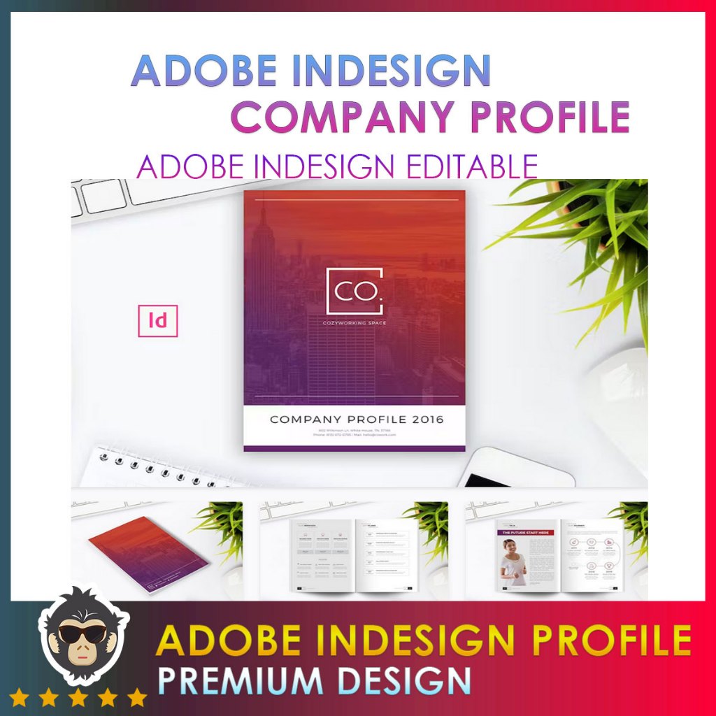 CoWork Company Profile Indesign Template (PREMIUM) | Shopee Malaysia