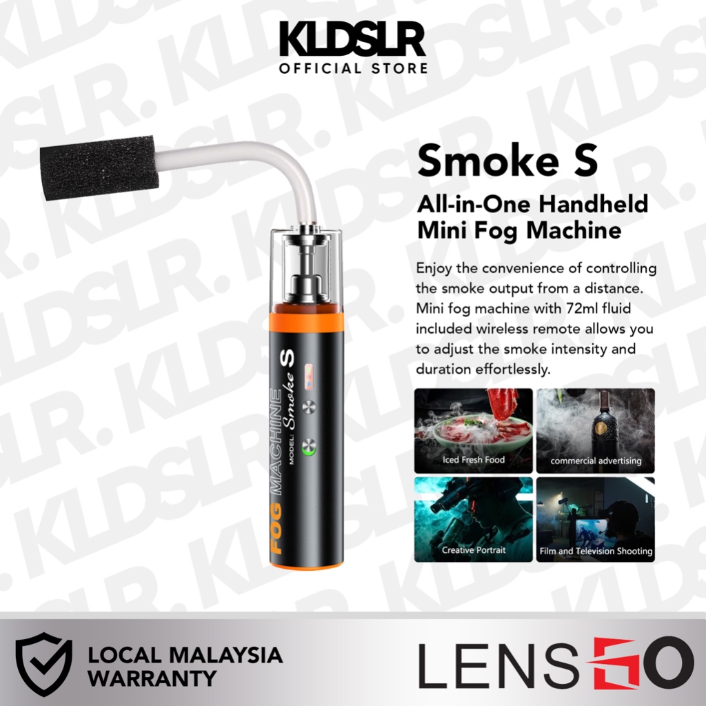 LENSGO Smoke S All-in-One Portable Handheld Mini Fog Machine | Shopee ...