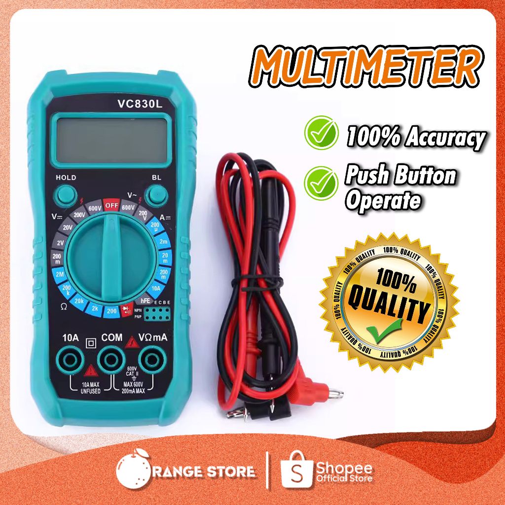 600V TNB Digital Multimeter Auto Electrical Multi Meter Digital Tester ...