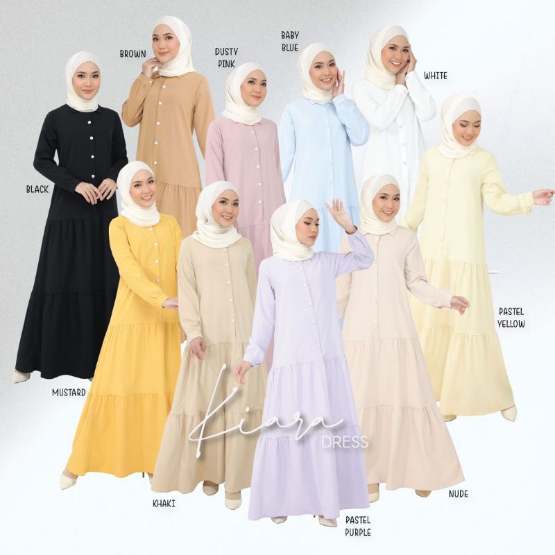 Kiara Dress Baju Raya 2024 Jubah Ropol Baju Kurung Kebaya Kebarung ...