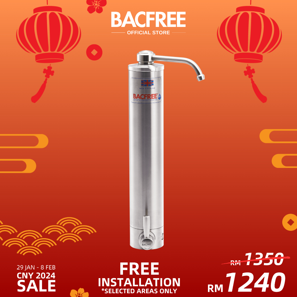 BACFREE BS3 Stainless Steel 304 Sink Top Mounting Design Water Filter ...