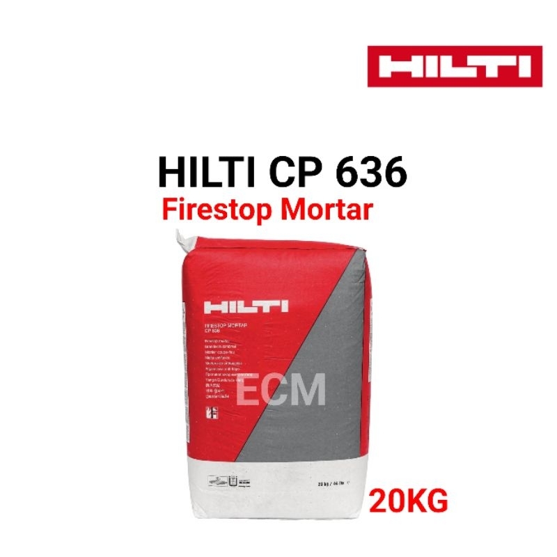 HILTI CP 636 FIRESTOP MORTAR (20KG) PREVENT FIRE AND SMOKE FRO SPREADING THROUGH LARGE OPENINGS ...