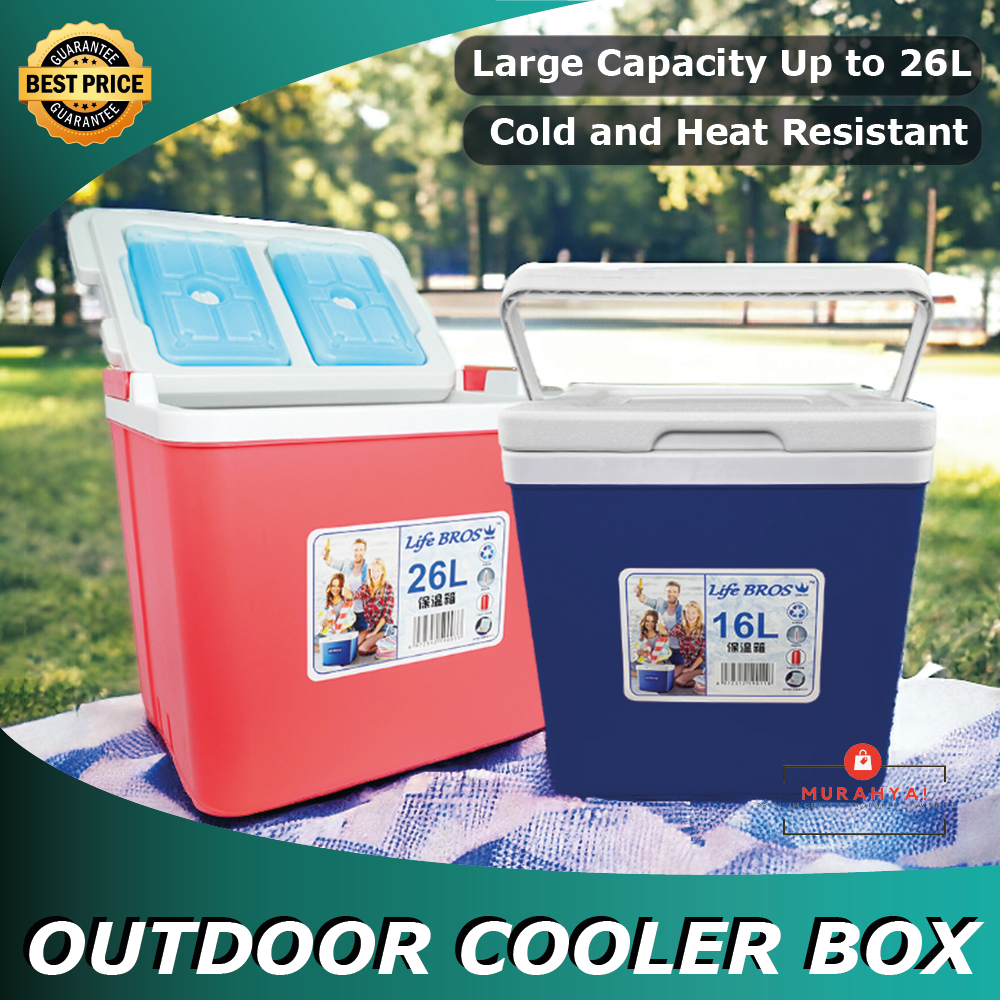 Camping Cooler Box Ice Drink Fishing Box Storage Portable Box Bekas ...