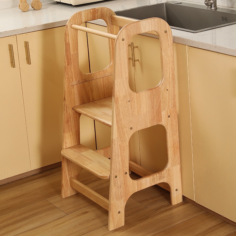 Kids' Standing Tower Adjustable Wood Step Stool Kitchen Cupboard ...