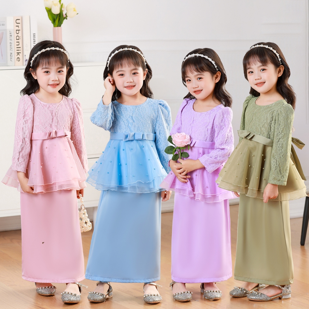 [READY STOCK in MY]2Y-12Y Girls clothing skirt set Sut untuk kanak-kanak perempuan Bahagian atas ...