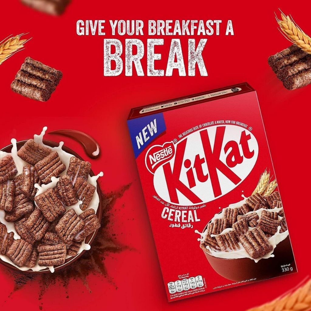 NEW Nestle KITKAT Breakfast Cereal Chocolatey Flavor with Crunchy Wafer ...