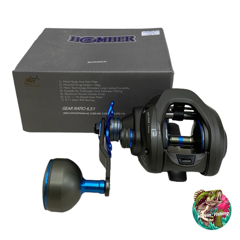 🎈🎈🎈G-TECH THE NEW BOMBER 301HG LIGHT JIGGING REEL🎈🎈🎈 | Shopee Malaysia