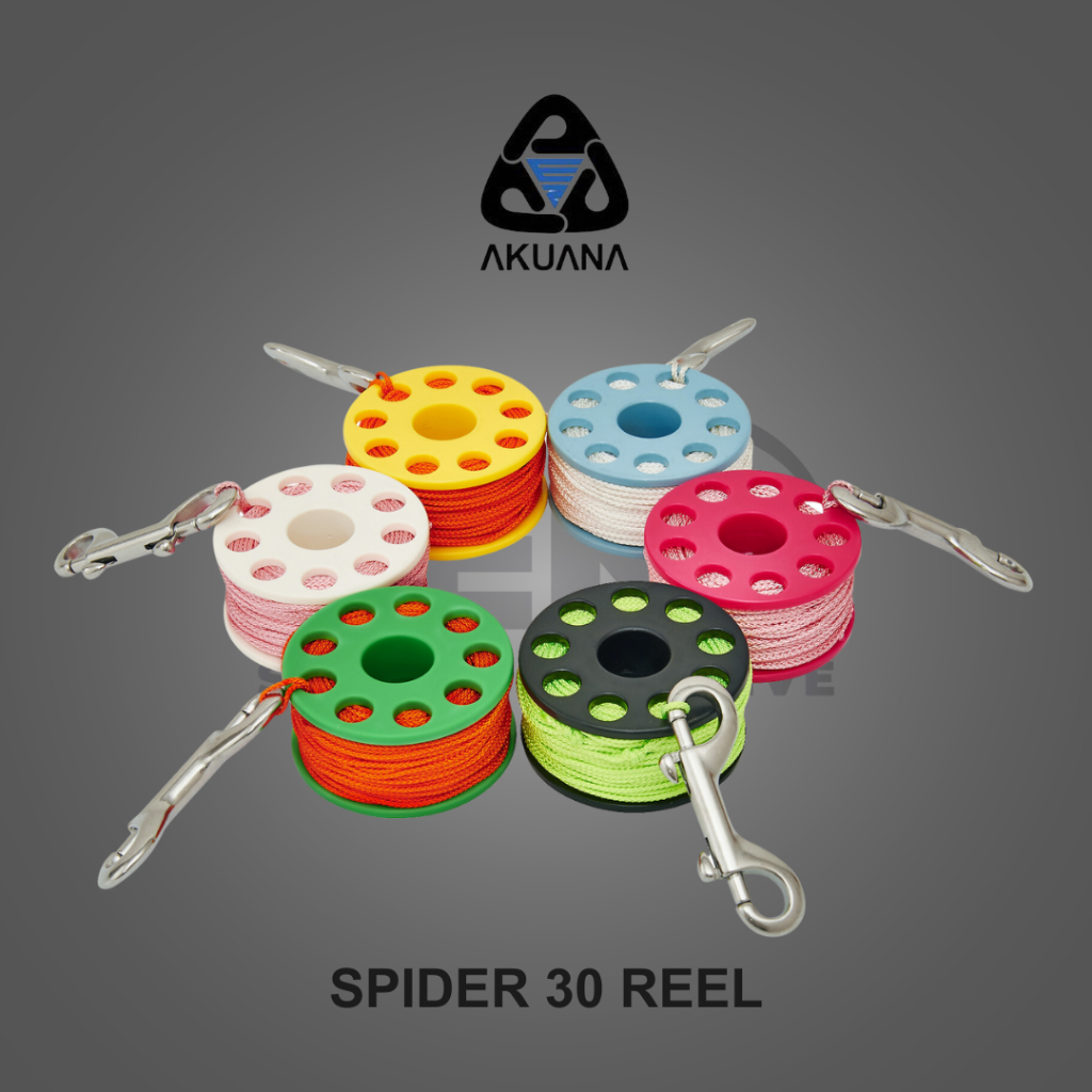 AKUANA Spider 30 Spool Reel 30M Line length for Scuba Diving Cave Dive Wreck Dive | Shopee Malaysia