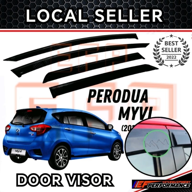 HIGH QUALITY PERODUA MYVI GEN3 2017-ON 3" DOOR VISOR INJECTION 4PCS ...