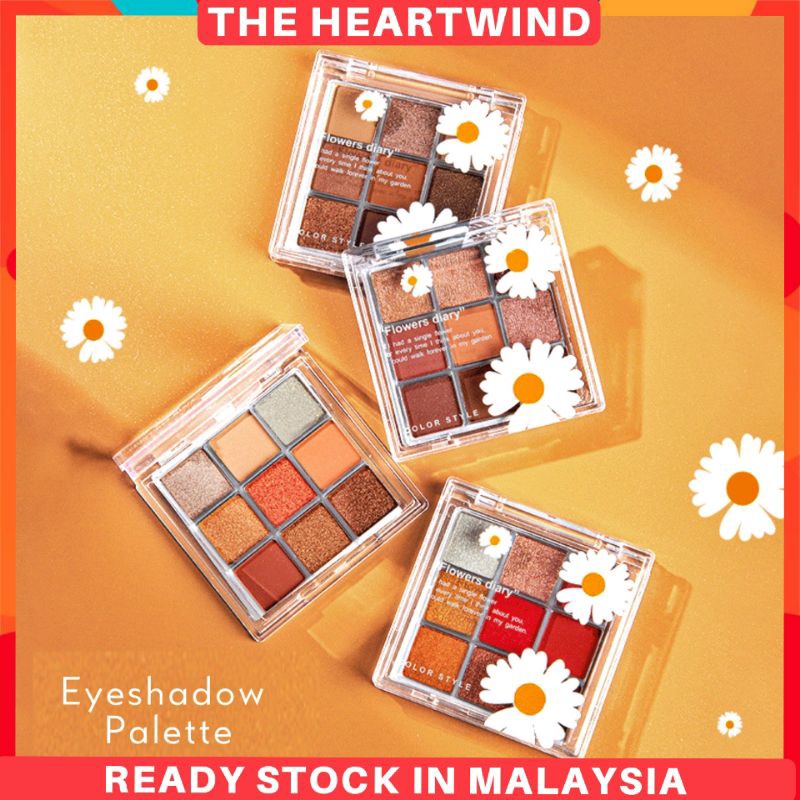 9 Colors Long-lasting Beauty Shimmer Matte Eyeshadow Palette 9 Colors ...