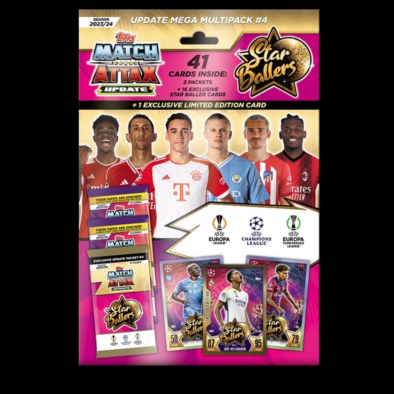 Topps Match Attax UCL 2023/24 Update Mega Multipack# 1, 2 (Scream Team ...