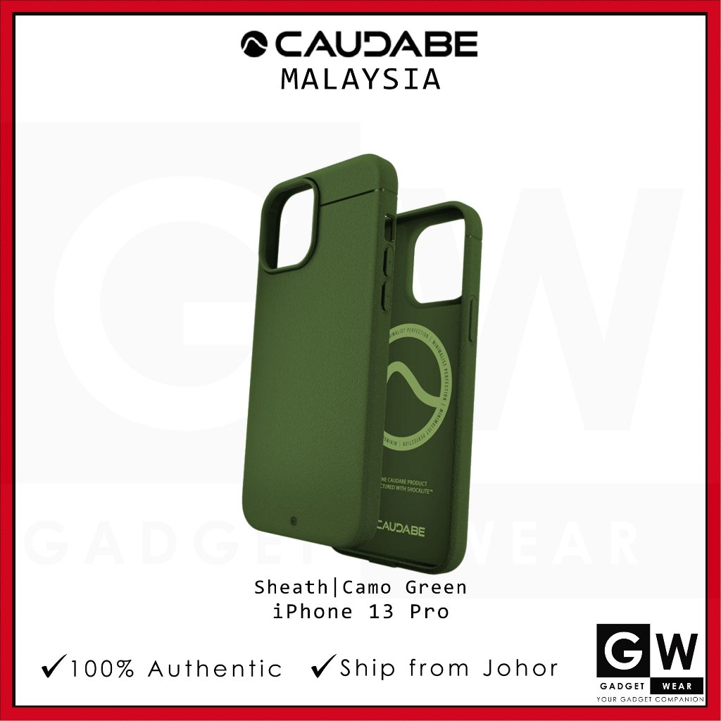 Caudabe Sheath iphone 13 Pro Camo Green Mag Compatible Minimalism ...