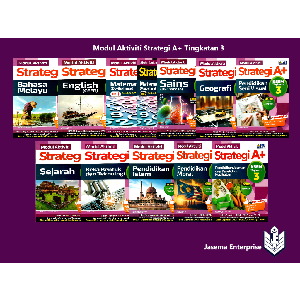 Modul Aktiviti Strategi A+ Tingkatan 3 Bm | English | Matematik | Sains ...