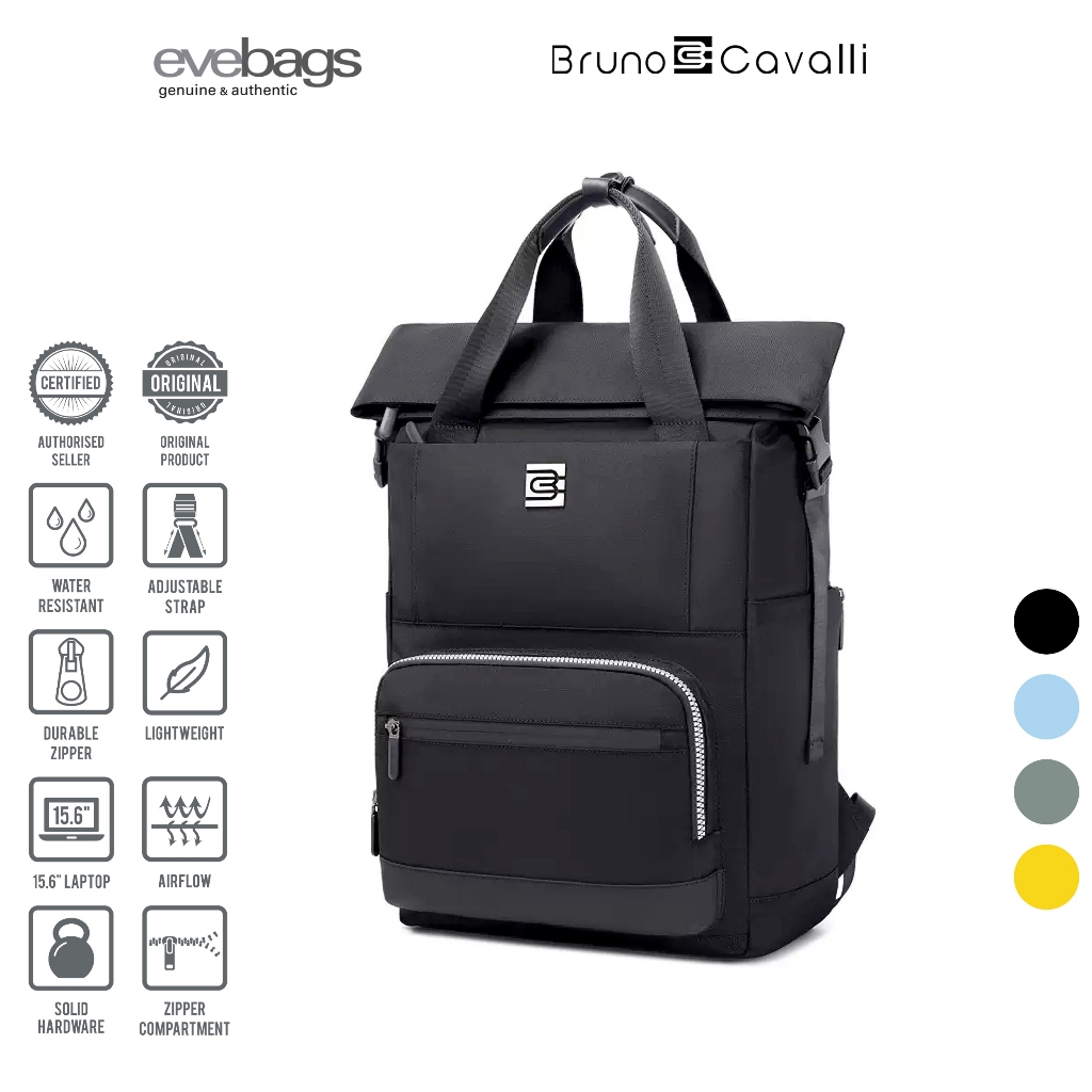 BRUNO CAVALLI Multifunctional Water Resistance Laptop Computer Backpack ...