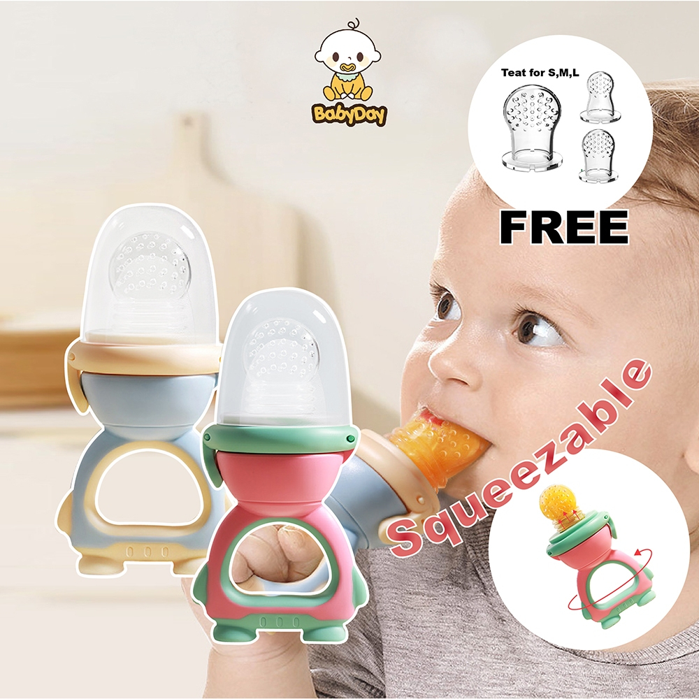 Babyday Silicone Pacifier Fruit Vegetables Feeder Food Feeding Set Baby ...