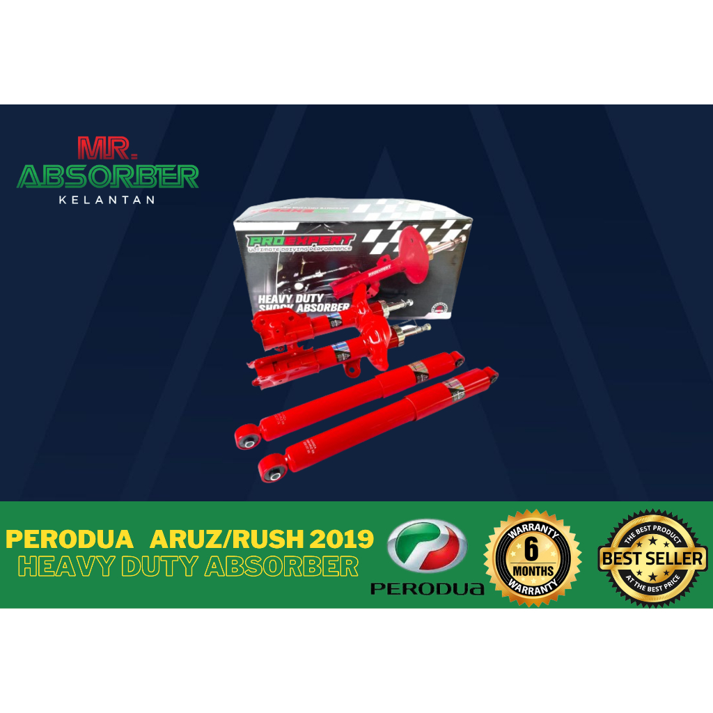 Perodua Aruz Absorber heavy duty pro expert/Spring sport performance ...