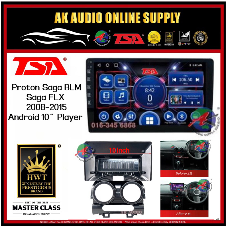 [ MTK 2+32GB ] TSA Proton Saga BLM / FLX 2008 - 2015 ( Model B ...
