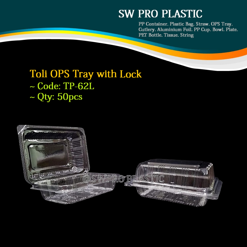 TP-62L OPS Plastic Tray / Packaging Food Tray / Bekas Makanan / OPS ...