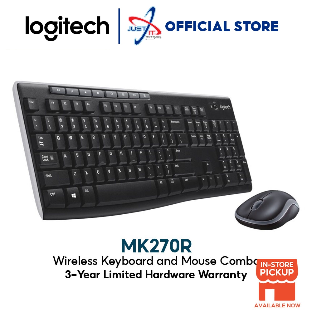 Logitech Mk270r Wireless Keyboard Mouse Combo 920 006314 Shopee