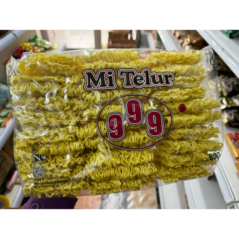Mie telur 999 1 bungkus isi 29-30 mie (bisa untuk mie bakso.mie goreng ...