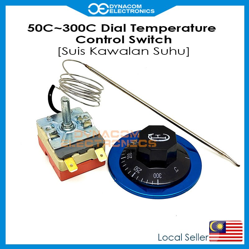 50C~300C Dial Thermostat Temperature Control Switch Oven Thermostat ...