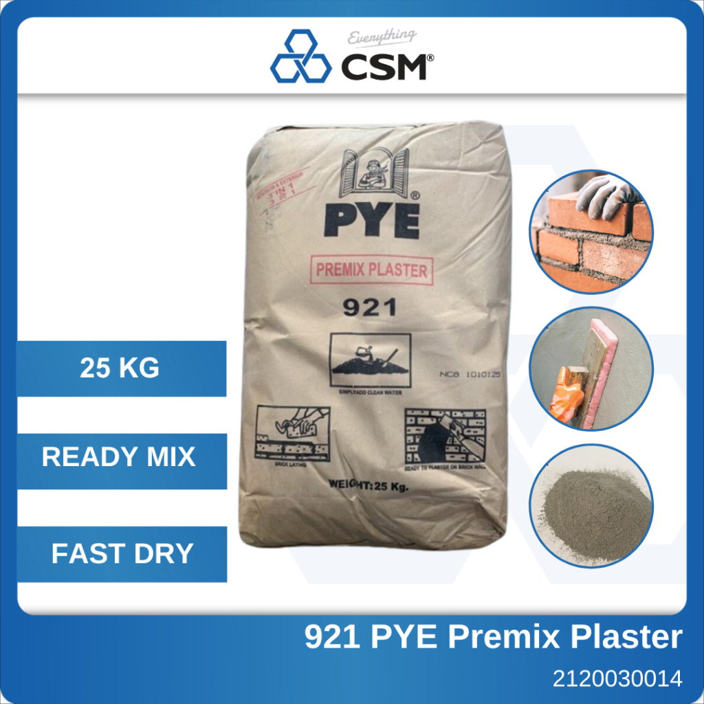 PYE 3 in 1 Cement + Pasir Ready Mix PYE Plaster 25KG | Shopee Malaysia