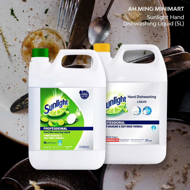 Sunlight Hand Dishwashing Liquid Dishwash Lime & Lemon 5L | Pencuci ...