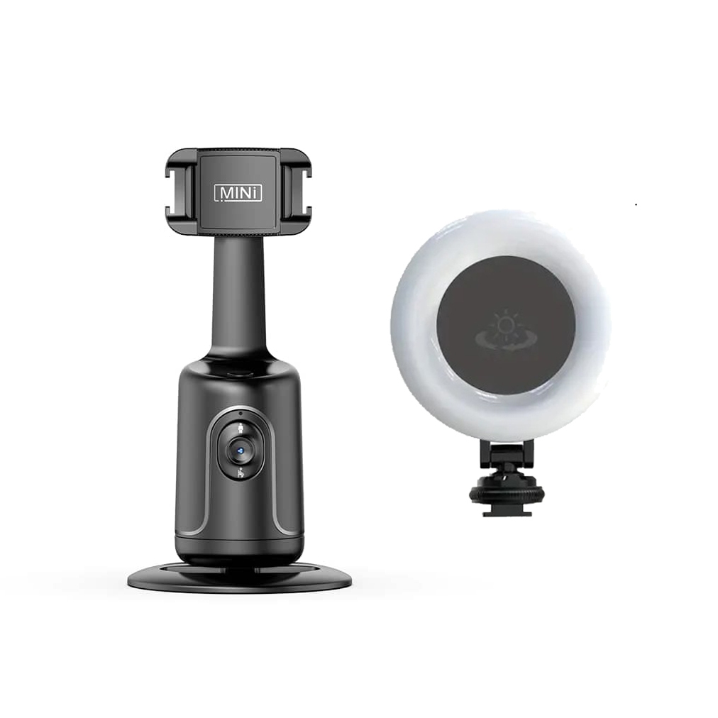 GoliveMic BOBOT P01 Auto Face Tracking Phone selfie stick Smart 360°rotation holder | Shopee ...