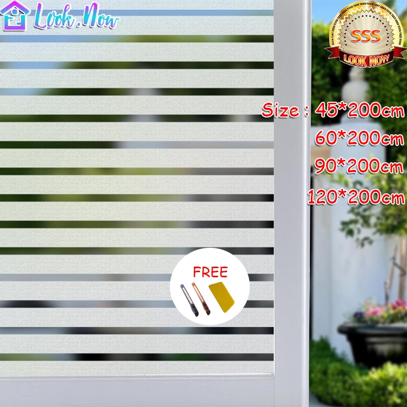Frosted Window Film Privacy Sticker Non Adhesive Vinyl Removable Static ...