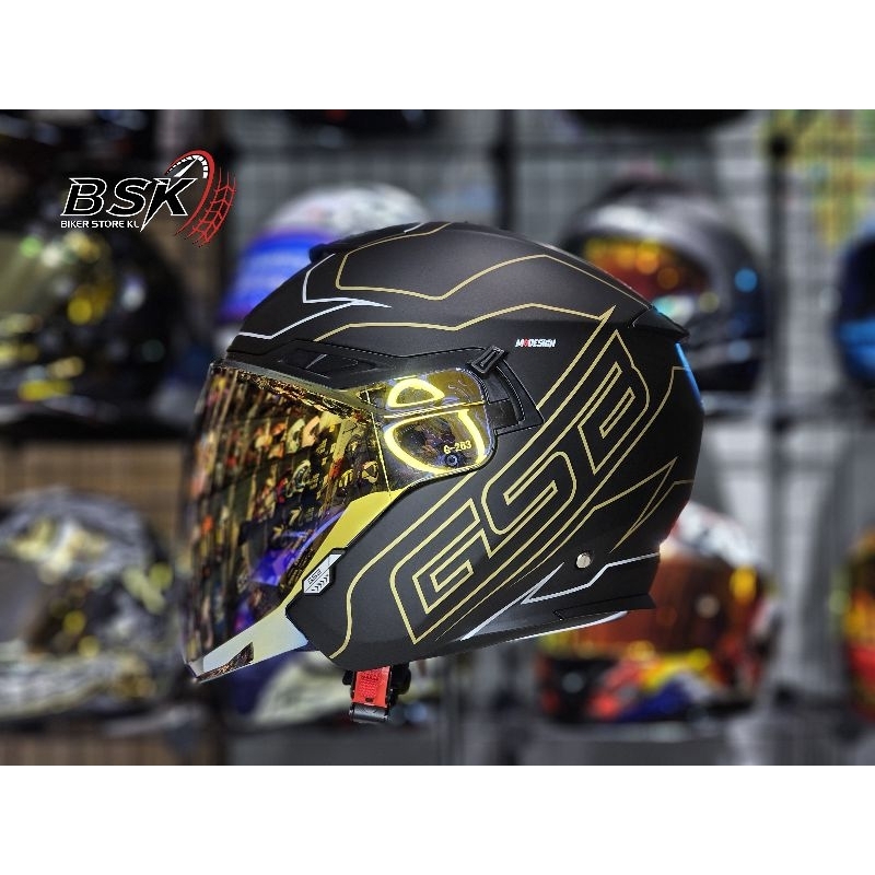 Original GSB G-263 M8 Design Open Face Helmet | Shopee Malaysia