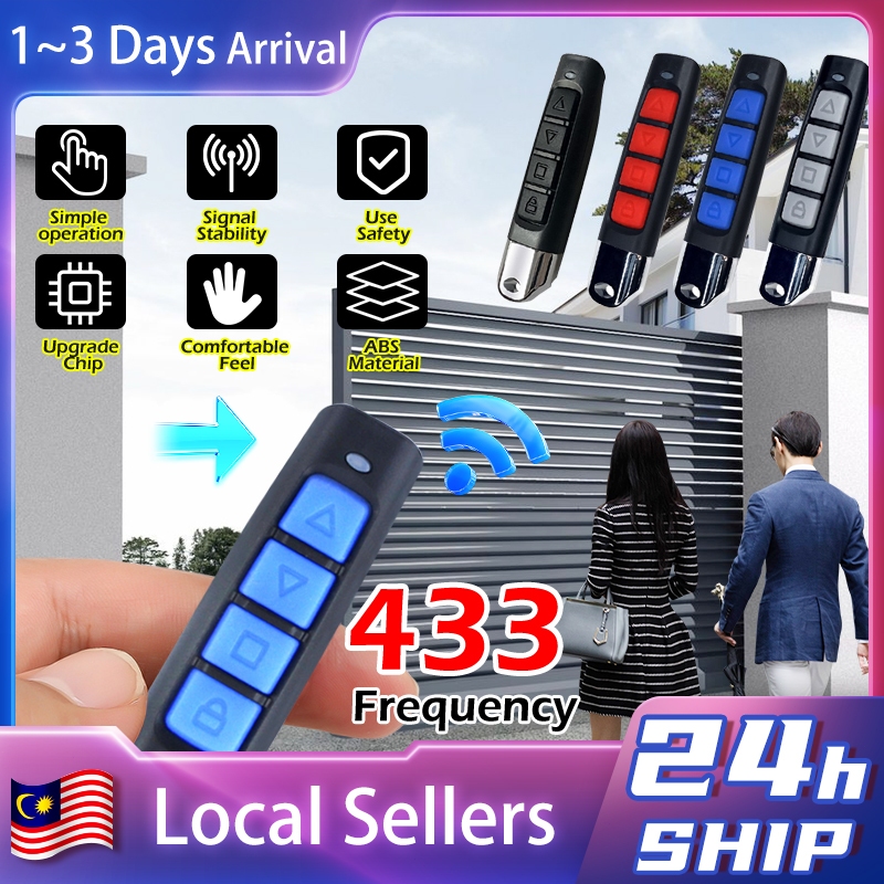 330/433mhz 4 Button Autogate Remote Control Garage Door Remote Key ...