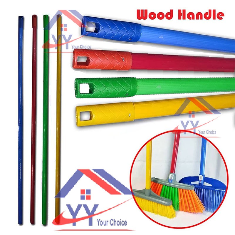 4FT Screw Wooden Broom Handle/MOP HANDLE WOOD STICK 48”/ BATANG PENYAPU ...