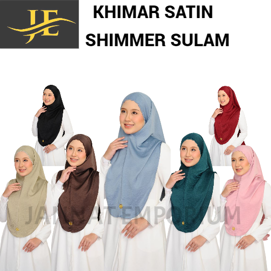 KHIMAR SATIN SULAM SHIMMR READY STOCK | Shopee Malaysia
