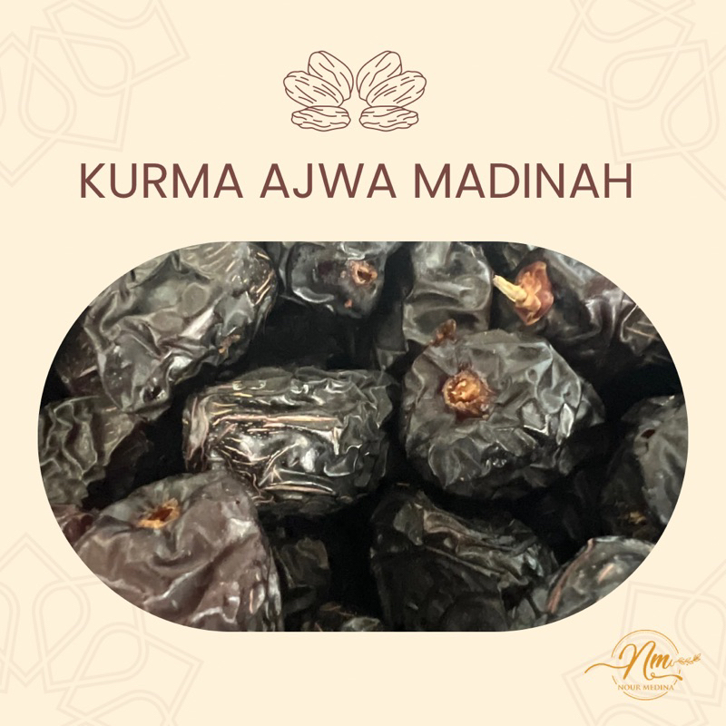 Kurma Ajwa Madinah (Medium Saiz) 500gm/1kg | Shopee Malaysia