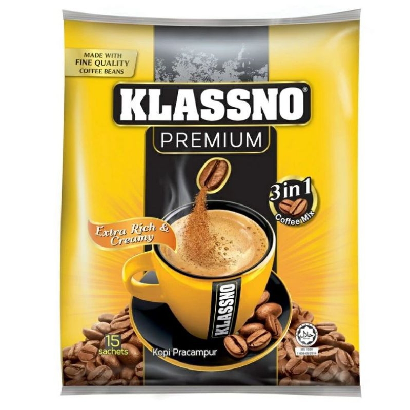 Klassno Premium 3in1 Instant Coffee 23g x 15s | Shopee Malaysia