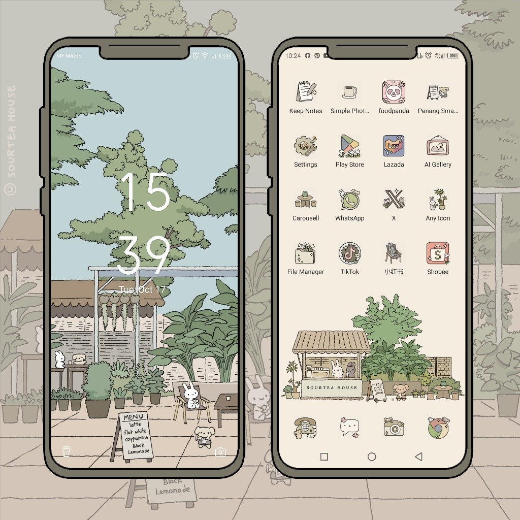 Walnut Muted Tone Icon Set | Kawaii Icons Pack | Cute App Icons ...