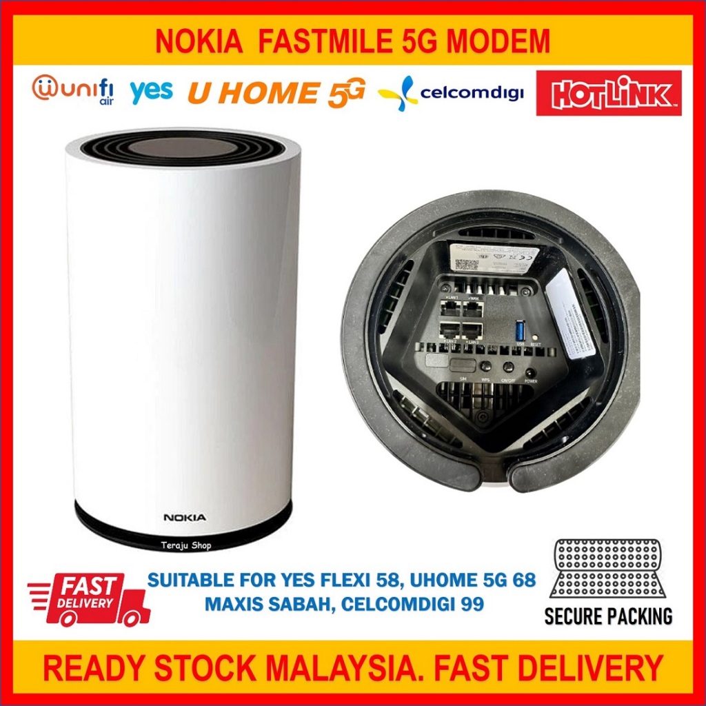 Nokia FastMile 1 & 3 5G Modem Unlocked NSA SA Sim Router | Shopee Malaysia
