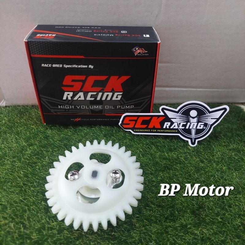 SCK RACING OIL PUMP YAMAHA LC135 4S LC135 5S OIL PUMP HI-VOLUME ...