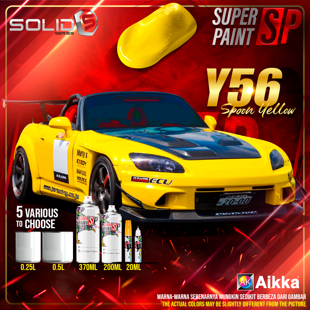 AIKKA Y56 / AK5090 Spoon Yellow | Solid Series | 2K Paint Automotive ...