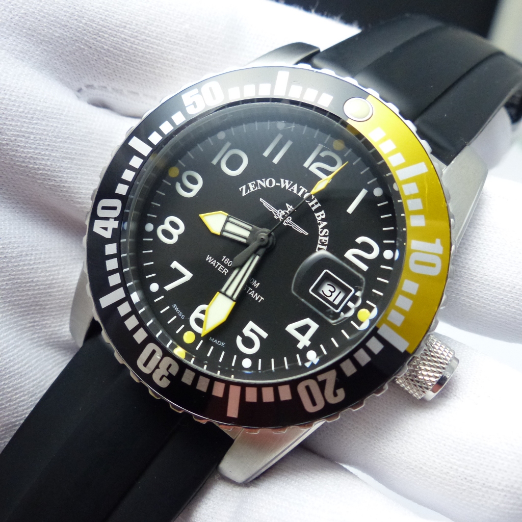 Zeno watch basel Airplane Diver Quartz watch Ref. 6349 - 515 | Shopee ...