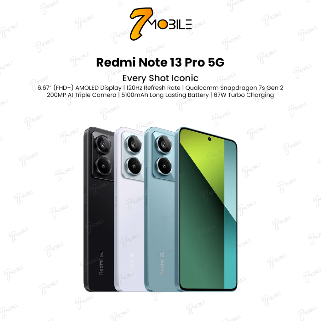[Malaysia Set] Xiaomi Redmi Note 13 Pro 5G [8GB RAM + 256GB ROM ...